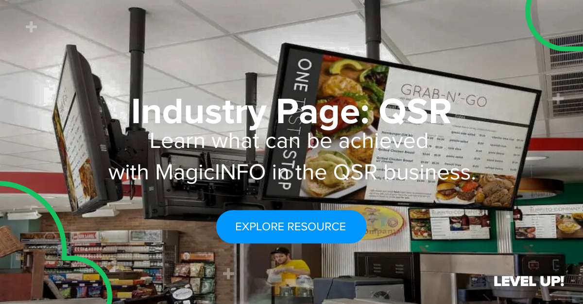 MagicINFO in QSR - Leverage Dynamic Digital Menus & Engaging Content